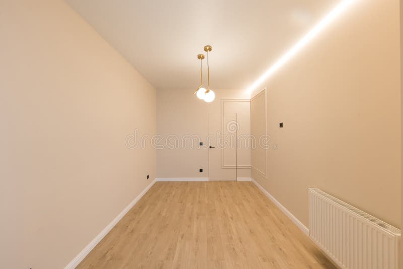 White Room in the Apartment. Modern Interior in a New Building Stock ...