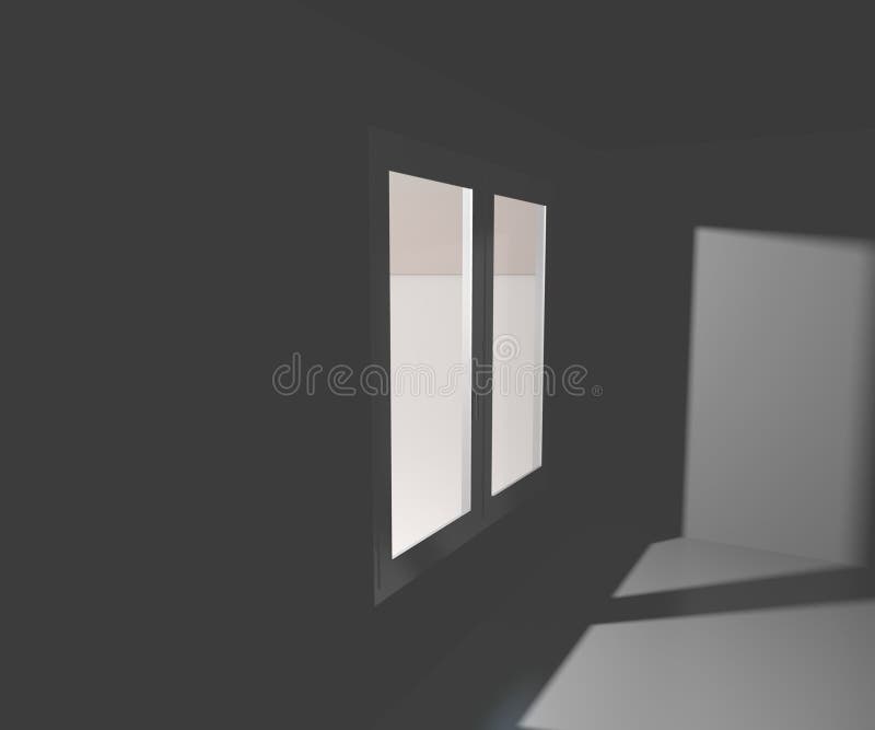 Black Room, Mysterious Window Light Stock Photo - Image of bizarre ...