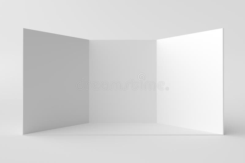 White Room Corner Interior Cross Section Stock Illustration ...