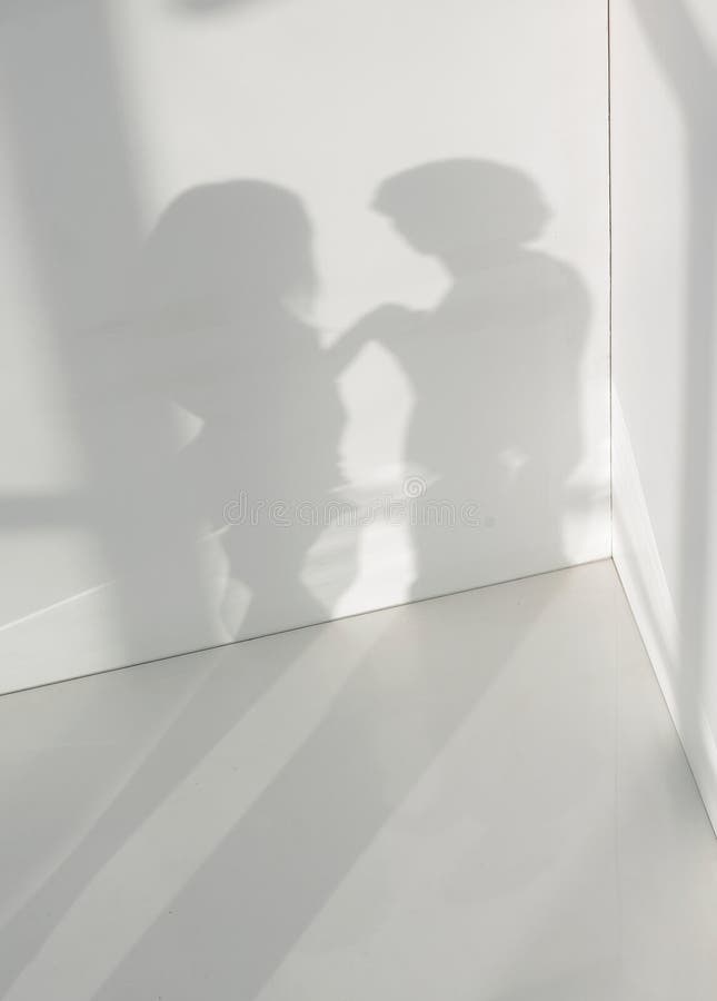 White Room with Dim Shadow Couples.background. Stock Photo - Image of ...