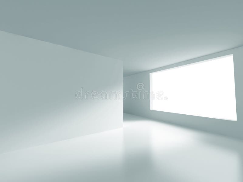 White Room with Window Light. Abstract Interior Background Stock ...