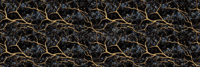 White Roots Big Tree on the Ground Surface Over Black. AI Generative ...