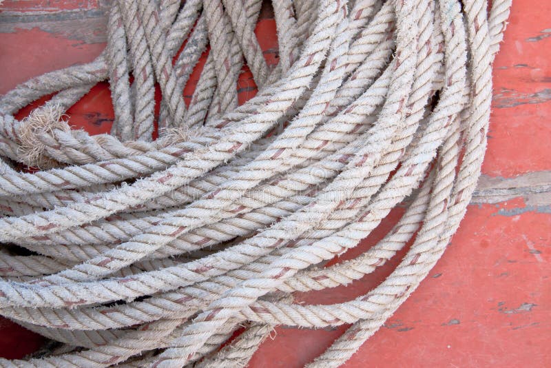 The white rope. stock image. Image of string, long, cord - 23768119