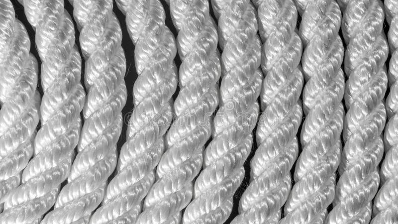 White Rope Coil Background, Round Rope Stock Image - Image of detail ...