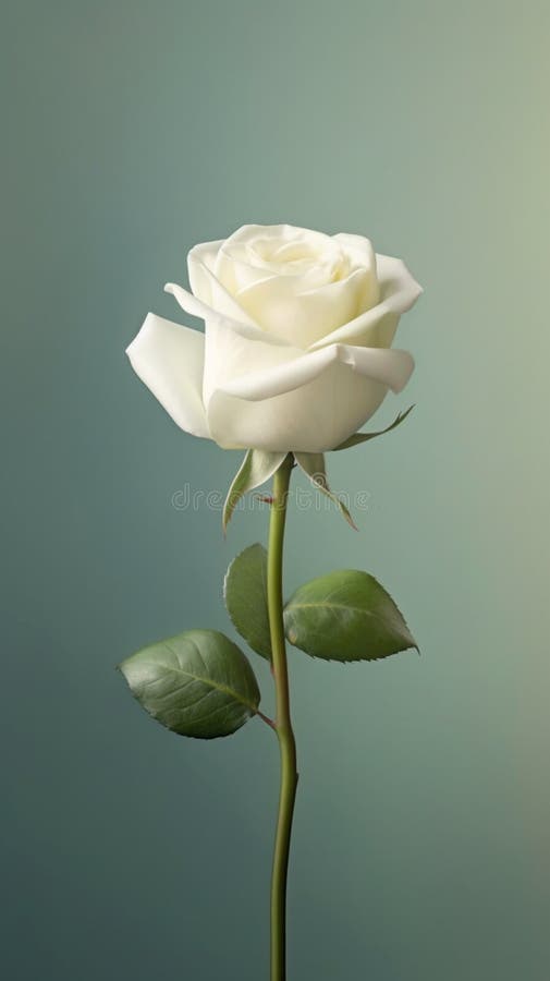 White Rose Flower Isolated Story Wallpaper Background Stock ...