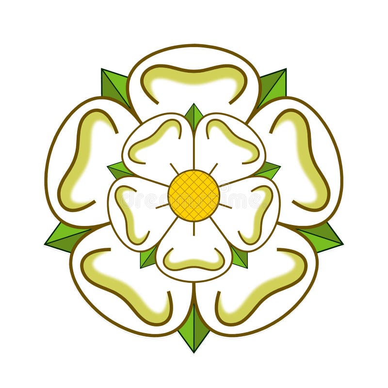 White Rose of York stock illustration. Illustration of badge - 349154722