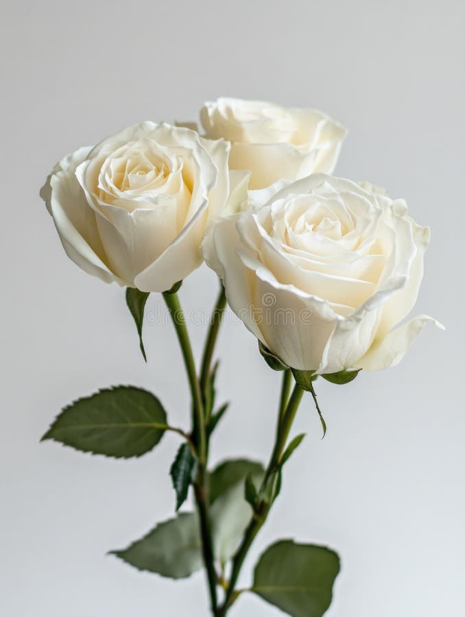 White Roses in Vase stock photo. Image of symbol, design - 377163542