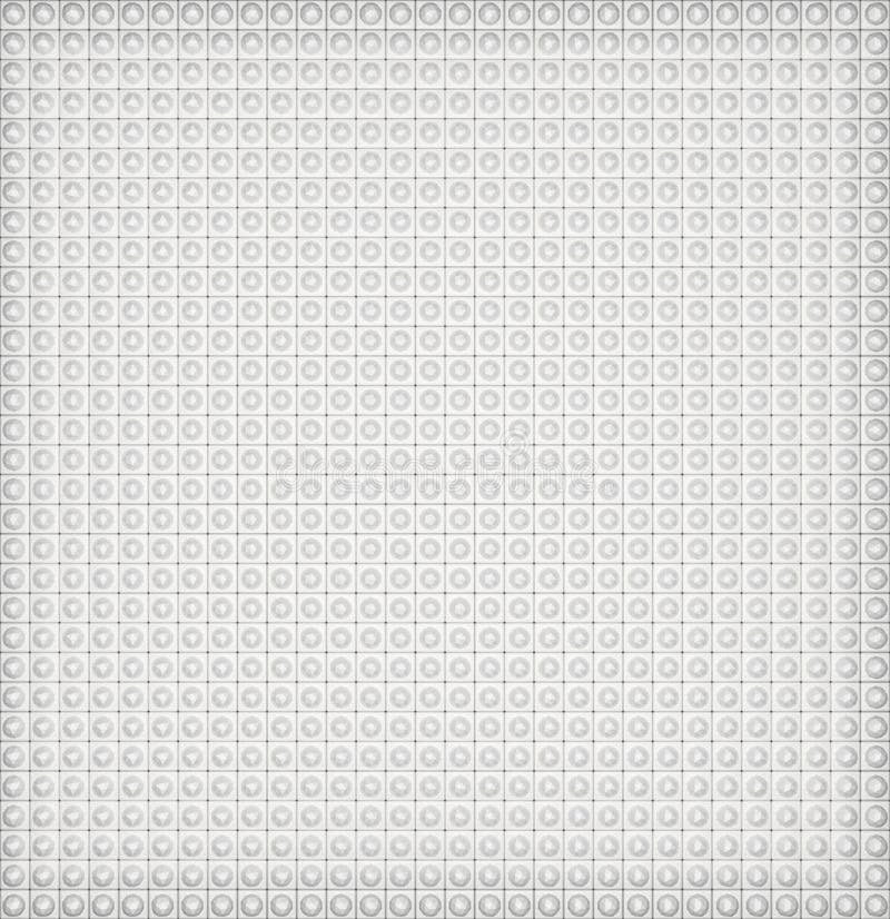 White Rough Surface Little Square Ceramic Tiles with Glossy Spheres 3D ...