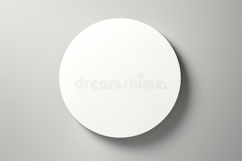 White Round blank sticker stock illustration. Illustration of blank ...