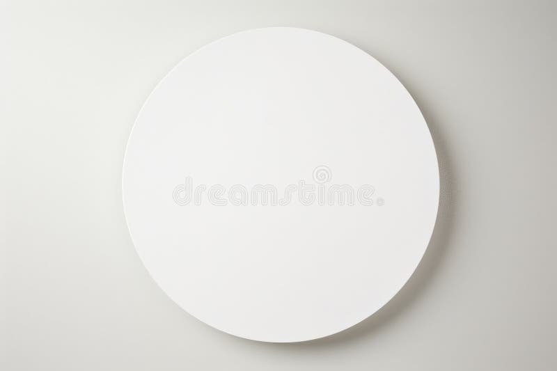 White Round blank sticker stock illustration. Illustration of mock ...