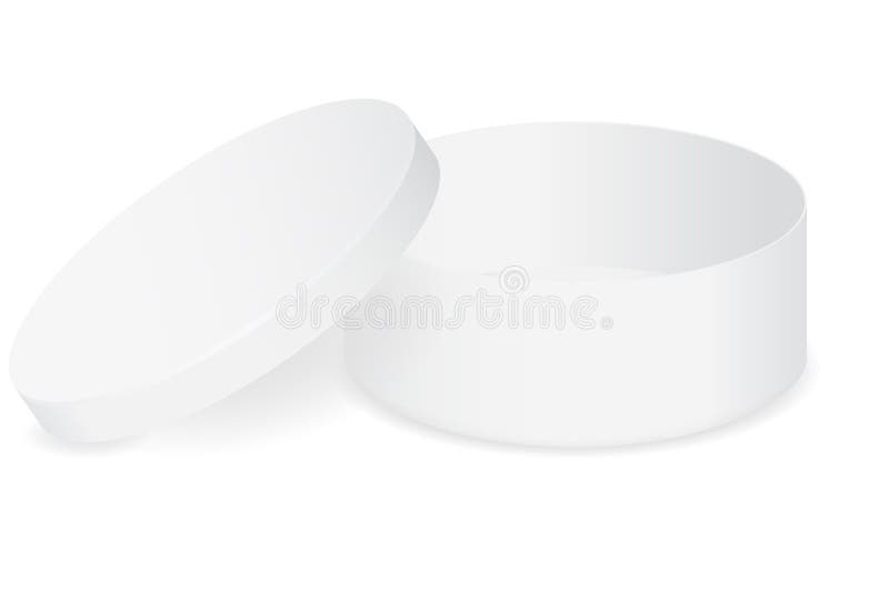 White Round Open Empty Box Stock Illustrations – 1,139 White Round Open ...