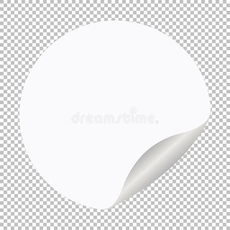 White Round Sticker Vector Banner with Stars Frame on White Background ...