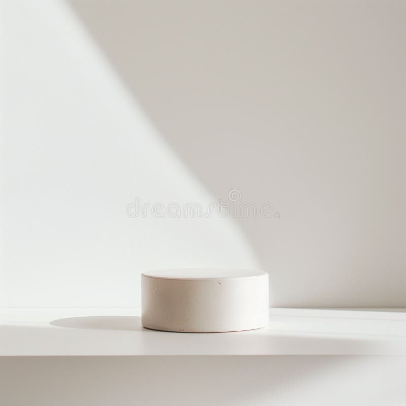 White Round Object on Table Stock Illustration - Illustration of ...