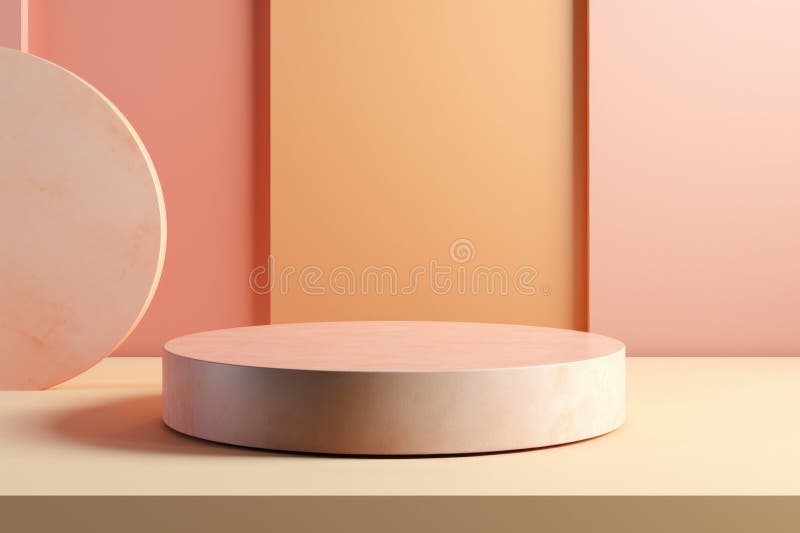 A White Round Object on a Table, Suitable for Various Concepts Stock ...