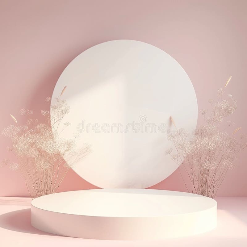 White Round Object on Table Stock Illustration - Illustration of ...
