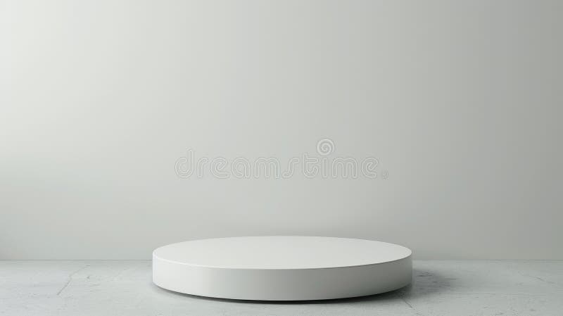 White Round Object on White Surface Stock Illustration - Illustration ...