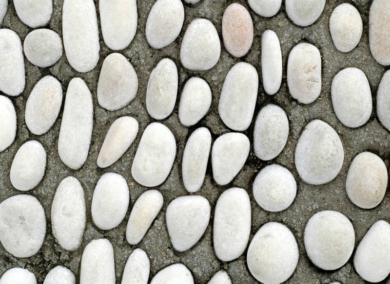 White round pebble stones stock image. Image of saunter - 7531553