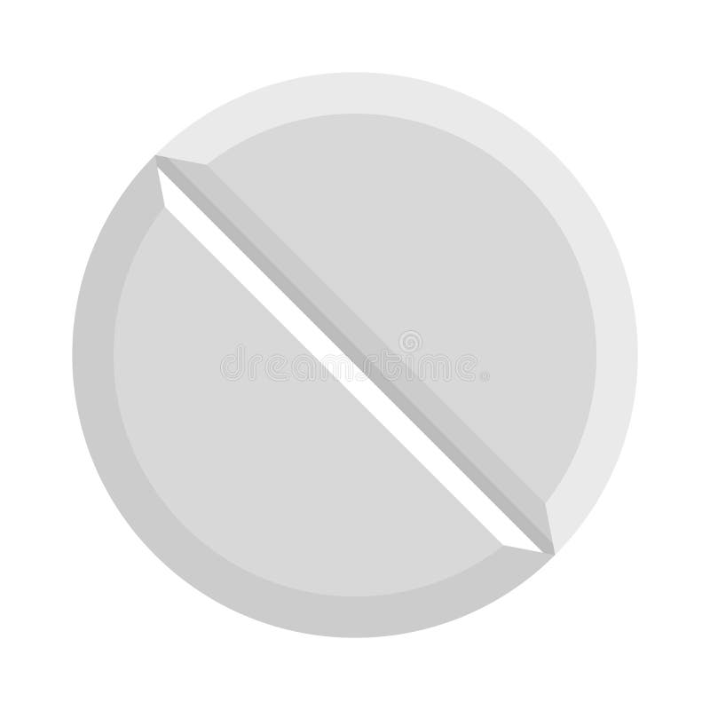 White pill. Vector stock vector. Illustration of health - 143491688