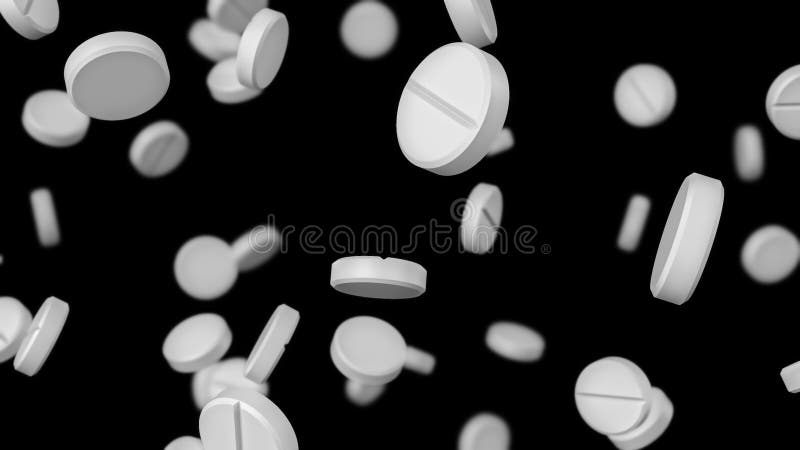 Pills Falling from a Jar on a Transparent Background Stock Vector ...