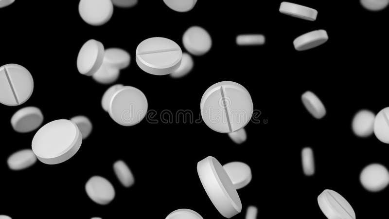 Pills Falling from a Jar on a Transparent Background Stock Vector ...