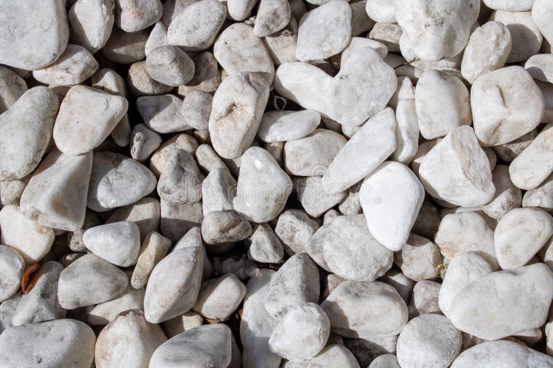 White Round Stones Closeup, Background or Texture Stock Image - Image ...