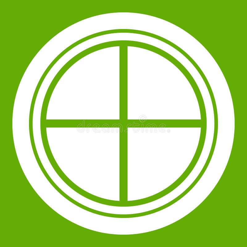 White Round Window Icon Green Stock Illustrations – 387 White Round ...