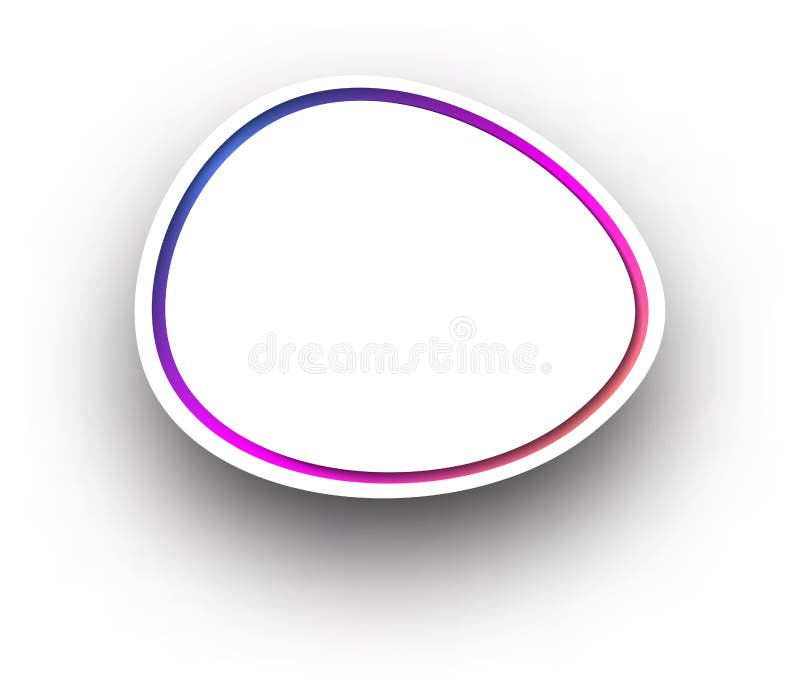 Rounded White Frame with Rounds in Red Shades Stock Vector ...