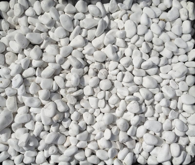 White Rounded Pebble Texture Pattern. Stock Image - Image of outdoor ...