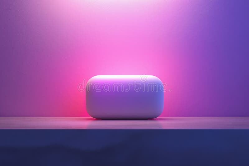 White Rounded Product Packaging Design Mockup on Shelf with Pink and ...