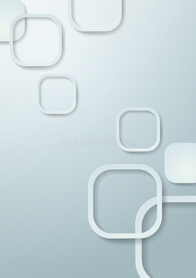Paper Rounded Rectangles Background Stock Vector - Illustration of ...