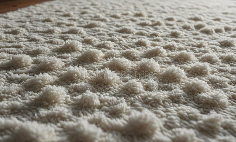 A White Rug with a Pattern of Small White Dots. Stock Illustration ...