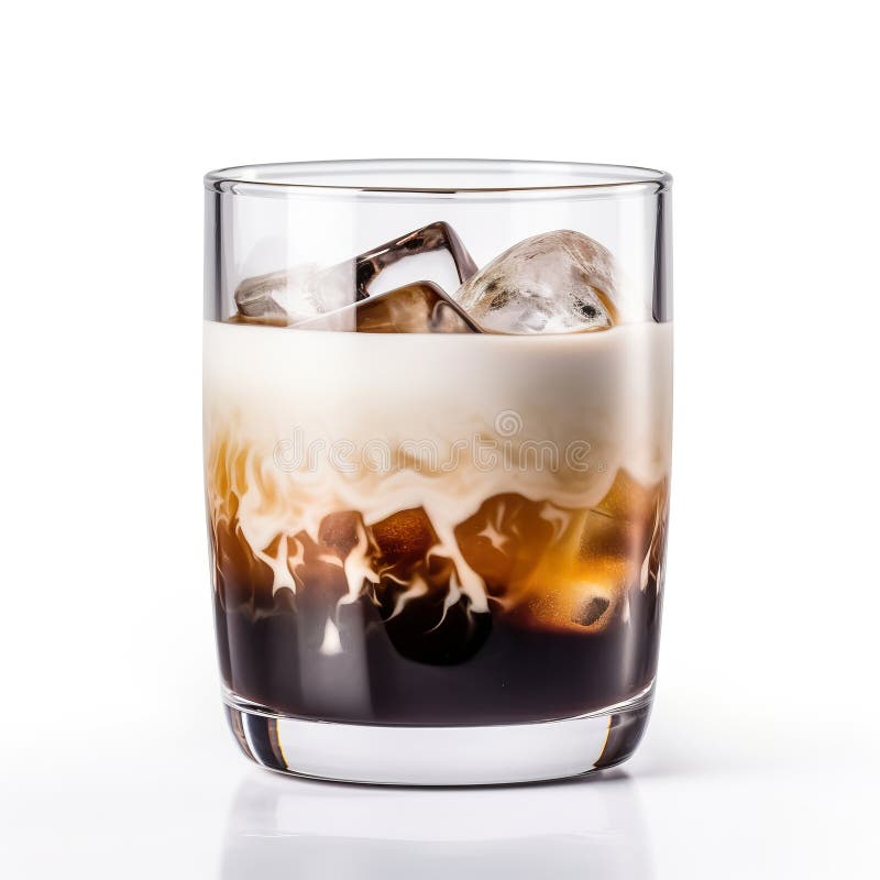 White Russian Cocktail with Coffee Beans. Refreshing White Russian ...