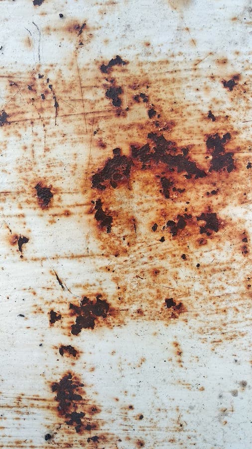 The Texture of the White Rust of the Metal Rotted Crumpled Sheet of ...