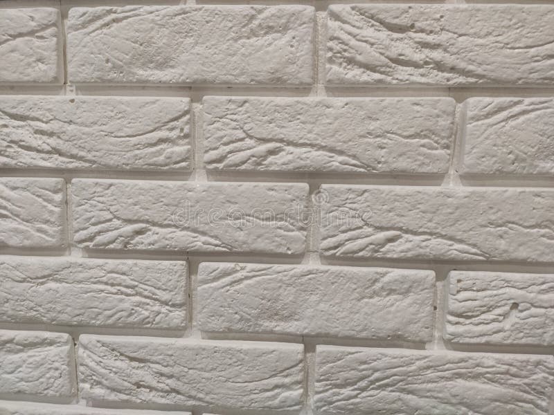 White Rustic Texture. Retro Whitewashed Old Brick Wall Surface Stock ...