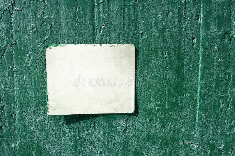 White Rusty Grungy Old Sign on a Cement Wall Stock Photo - Image of ...