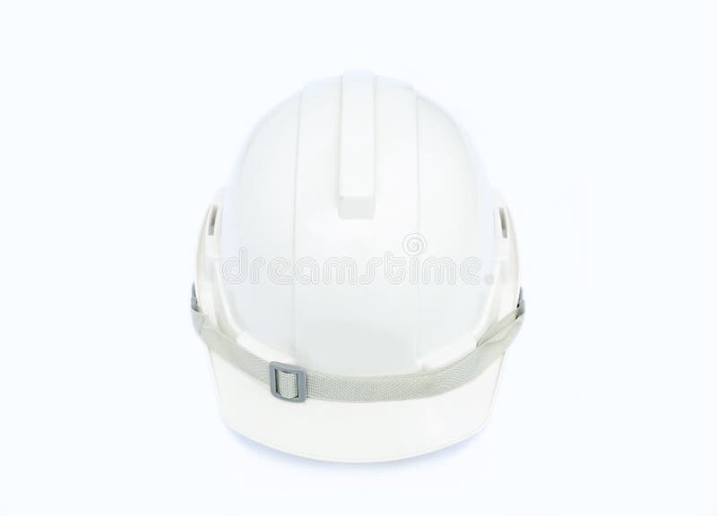 White Safety Helmet Construction on White Stock Photo - Image of jobs ...