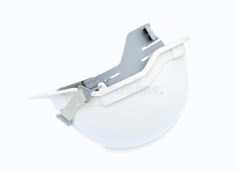 White Safety Helmet Construction on White Stock Photo - Image of labor ...