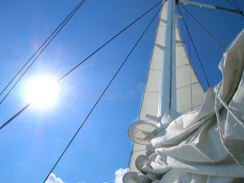 White sail stock image. Image of luxury, water, regatta - 173841817