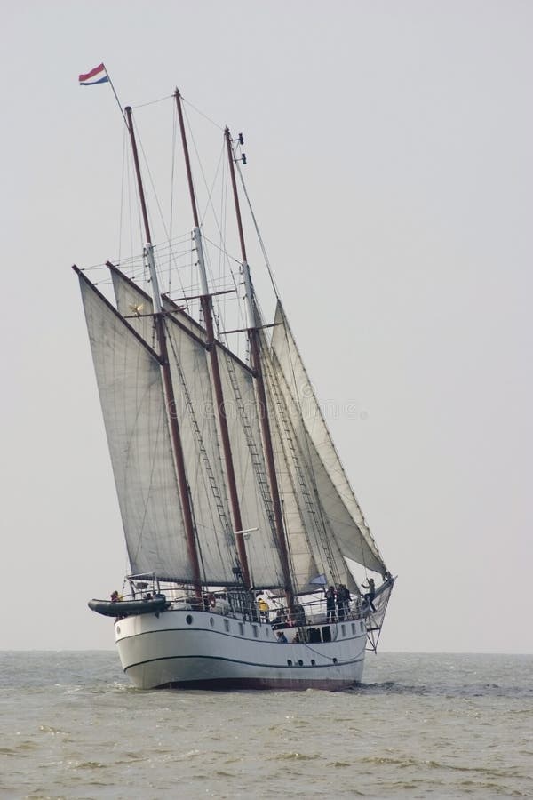 Ship Setting Sail stock image. Image of artifact, sails - 3674625
