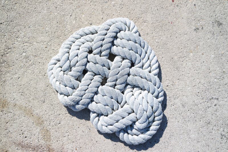 White sailor ropes stock image. Image of detail, ocean - 87397705