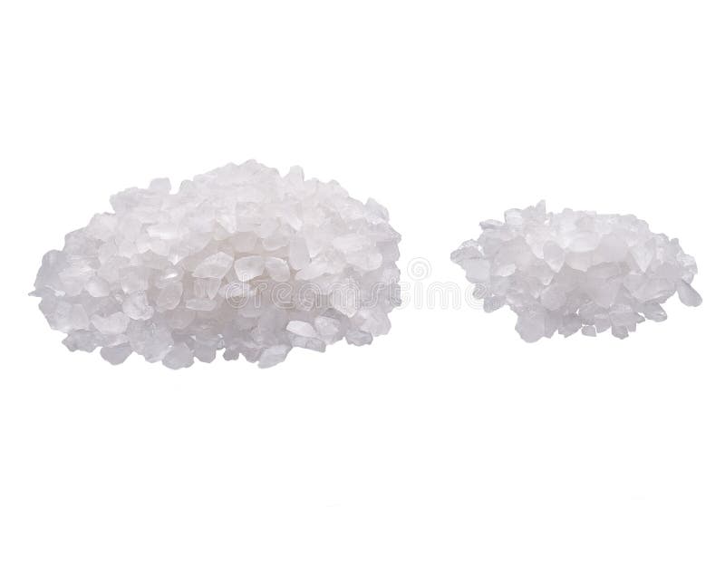 White Salt Crystals Isolated Stock Photo - Image of glass, home: 115620772