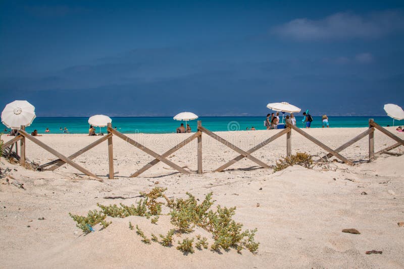 White Sand,blue Water,beach ,Chrissi Island Editorial Image - Image of ...