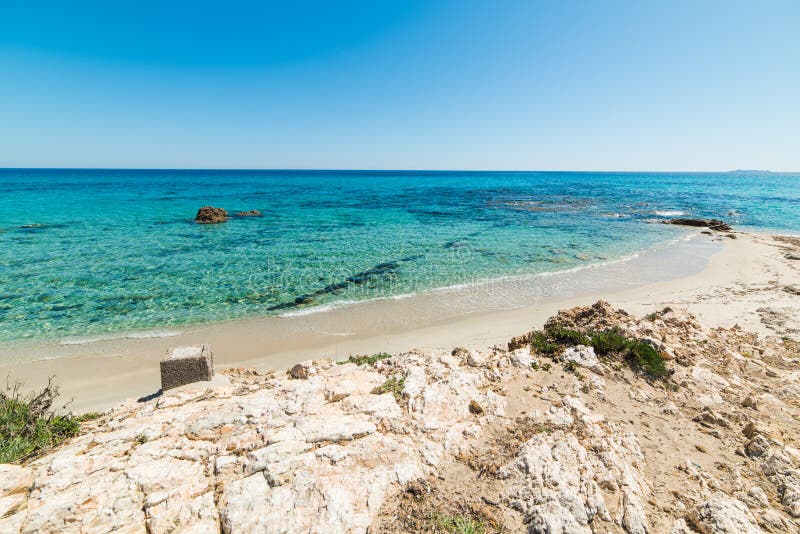 White Sand in Castiadas Shore Stock Image - Image of castiadas, nature ...