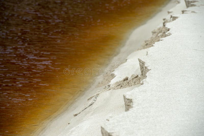 White Sand Iron Yellow River in Australia Stock Photo - Image of ...