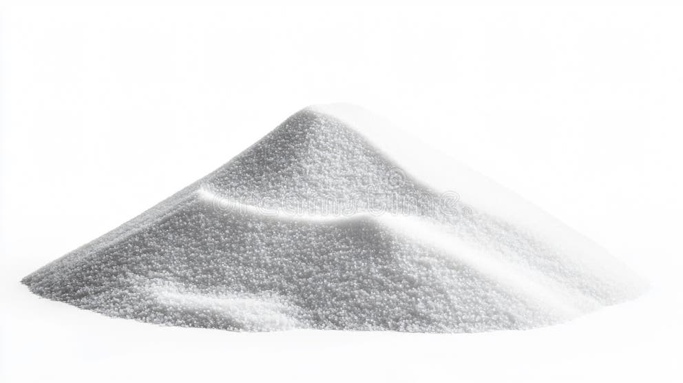 White Sand Mound Against White Background - Minimalist Coastal Concept ...