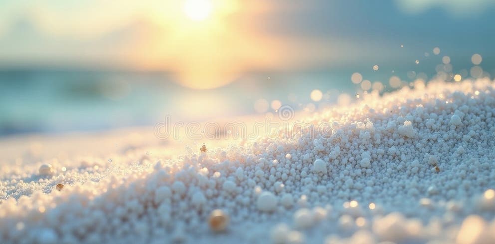 White Sand Sparkles, Intense Sunlight Reflecting , Relax, Image Stock ...