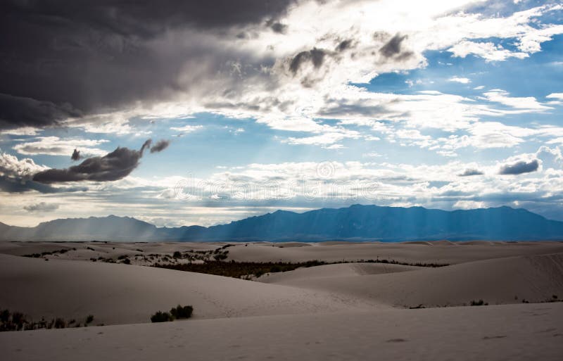 White Sands Storm stock image. Image of curve, america - 89667713