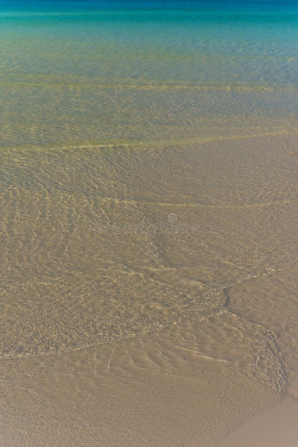 White Sandy Beach with Calm Clear Sea. Stock Image - Image of fine ...