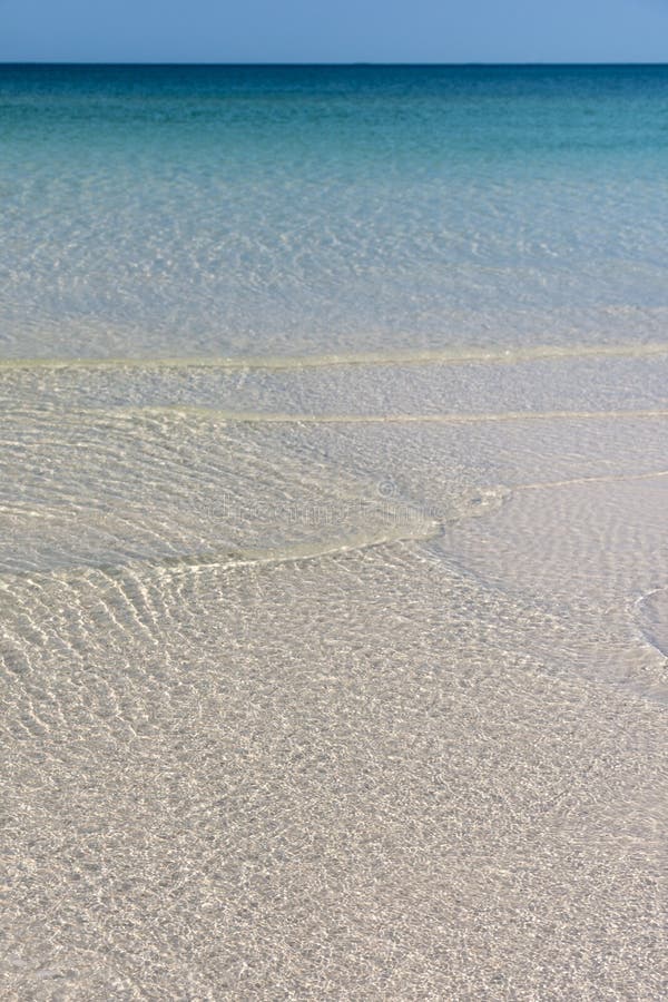 White Sandy Beach with Crystal Clear Sea. Stock Image - Image of clear ...