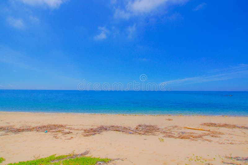 White Sandy Beaches and Sea Stock Photo - Image of beaches, bathing ...